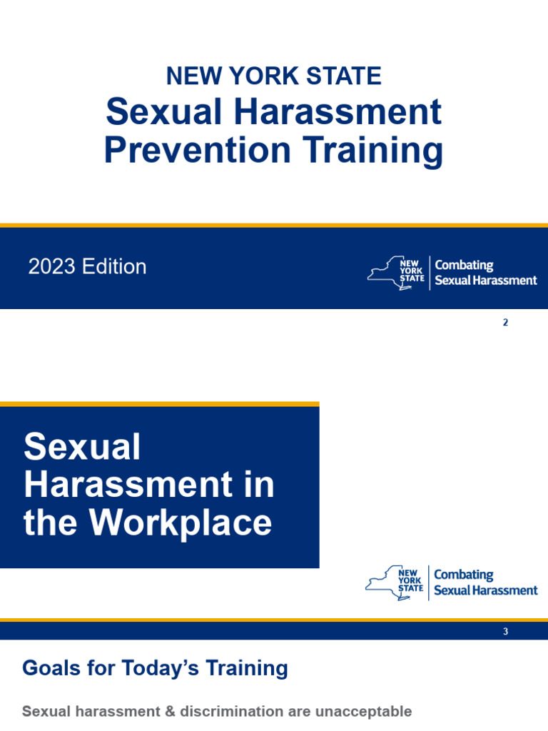 Sexual Harassment Prevention Training Slides | PDF | Sexual Harassment | Harassment