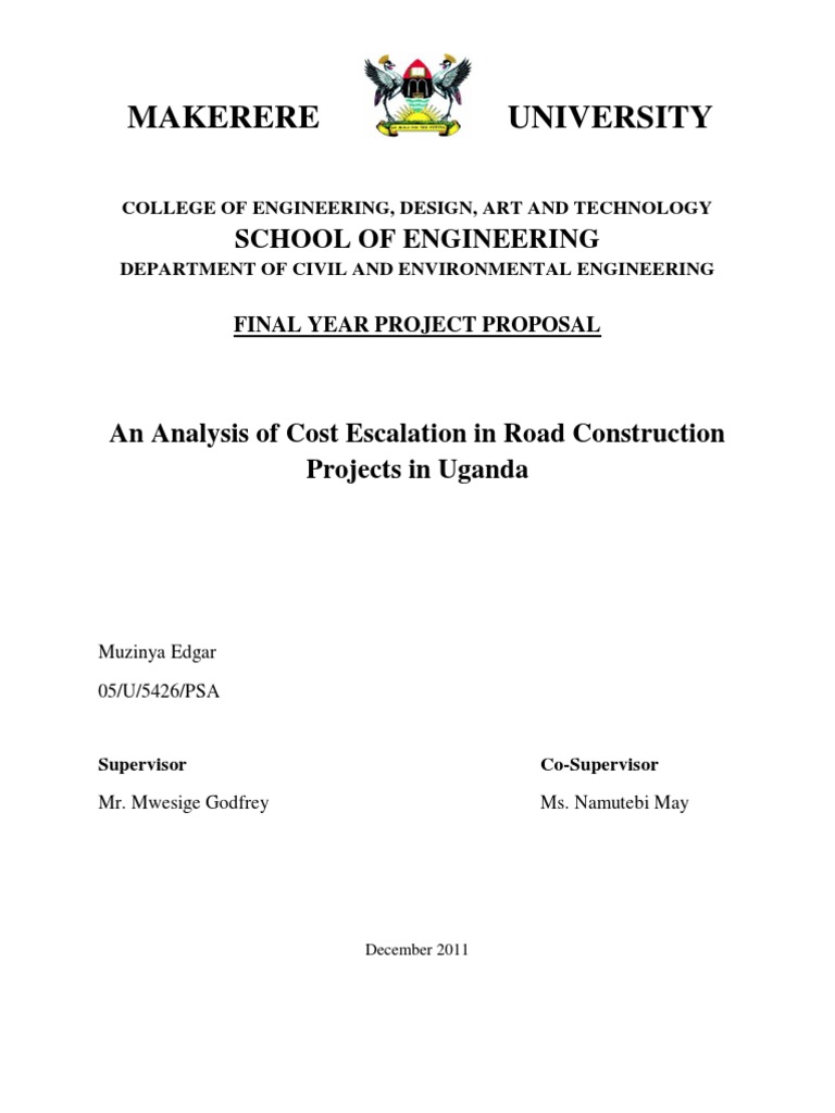 Makerere University: School of Engineering | PDF | Survey Methodology ...