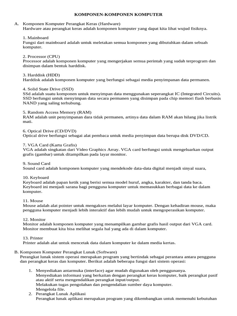 KOMPONEN | PDF