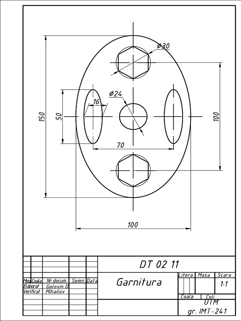 Garniturai Golovin IMT 241 Model | PDF