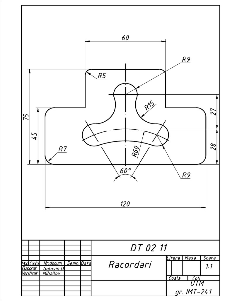 Racordari Golovin IMT 241 Model | PDF