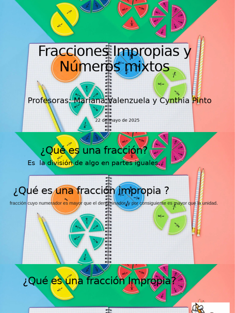 Fracciones Impropias y Números Mixtos | PDF