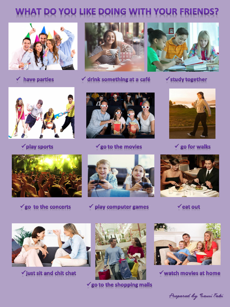 1 - What Do You Like Doing With Your Friends | PDF