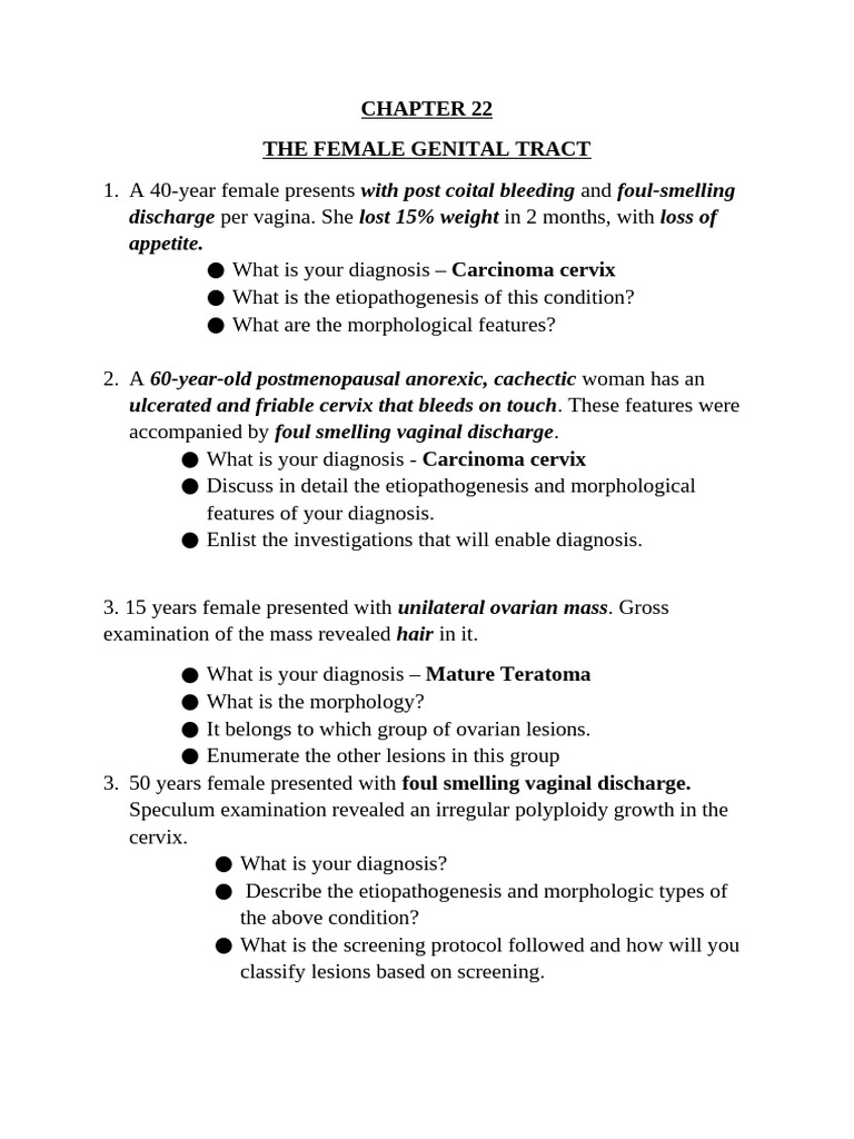 CHAPTER 22 FGT Revision 2 | PDF | Ovarian Cancer | Neoplasms