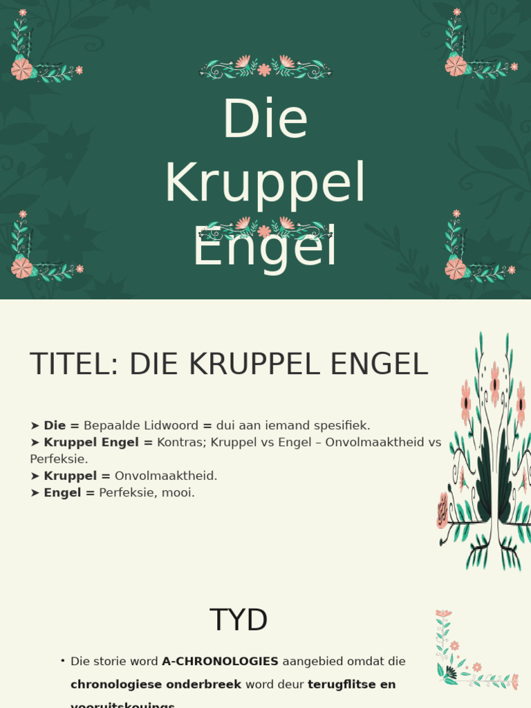 Die Kruppel Engel Slides (Graad 11) | PDF