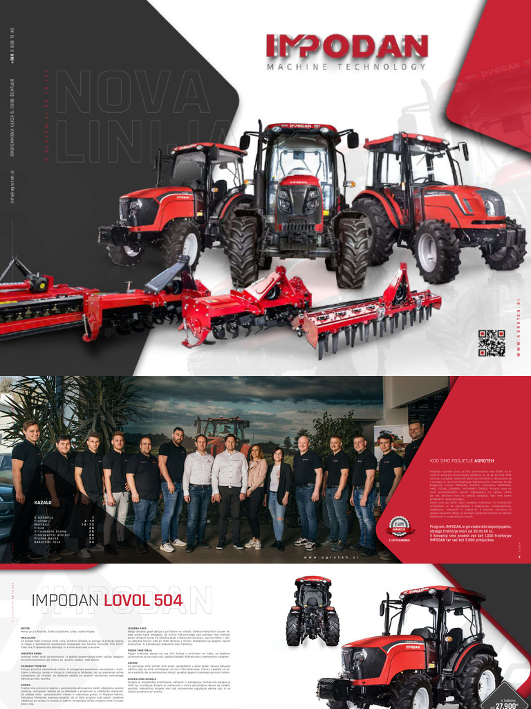Katalog IMPODAN Traktorji Obdelava Tal | PDF