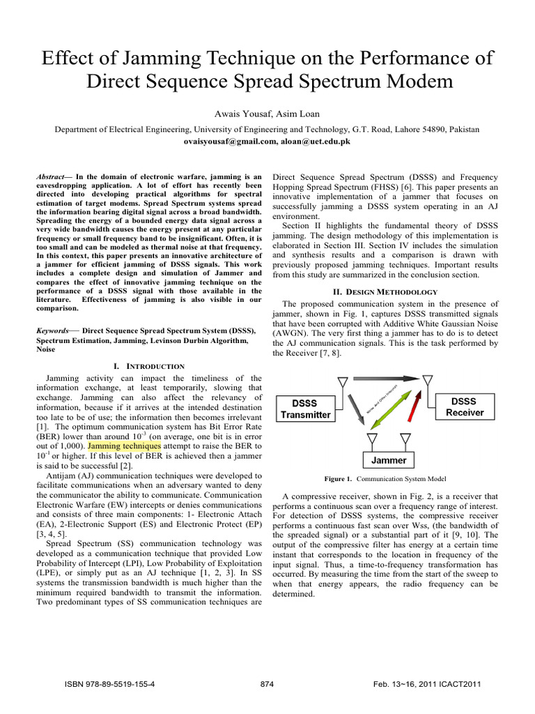 2011-Effect of Jamming Technique On The Performance of Direct Sequence ...