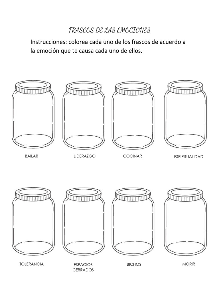 Frascos de Las Emociones | PDF