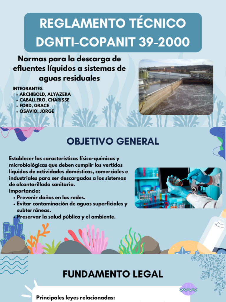 Reglamento COPANIT 39-2000: Efluentes Líquidos | PDF | Agua ...