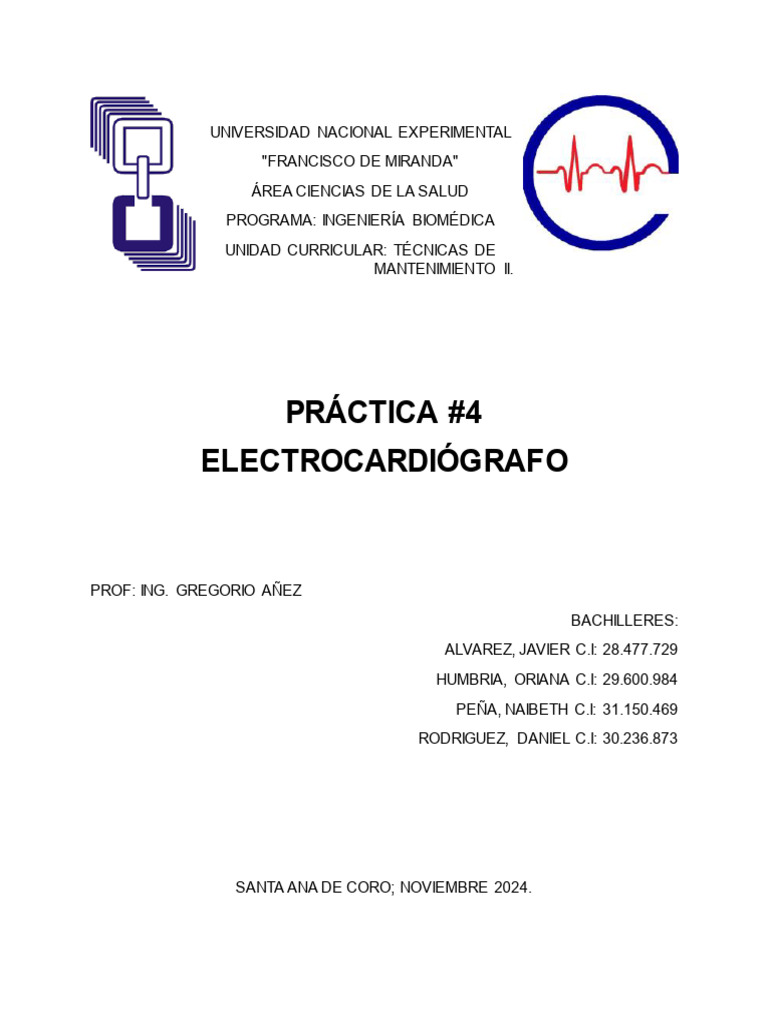 Informe Practica #4 Ecg | PDF