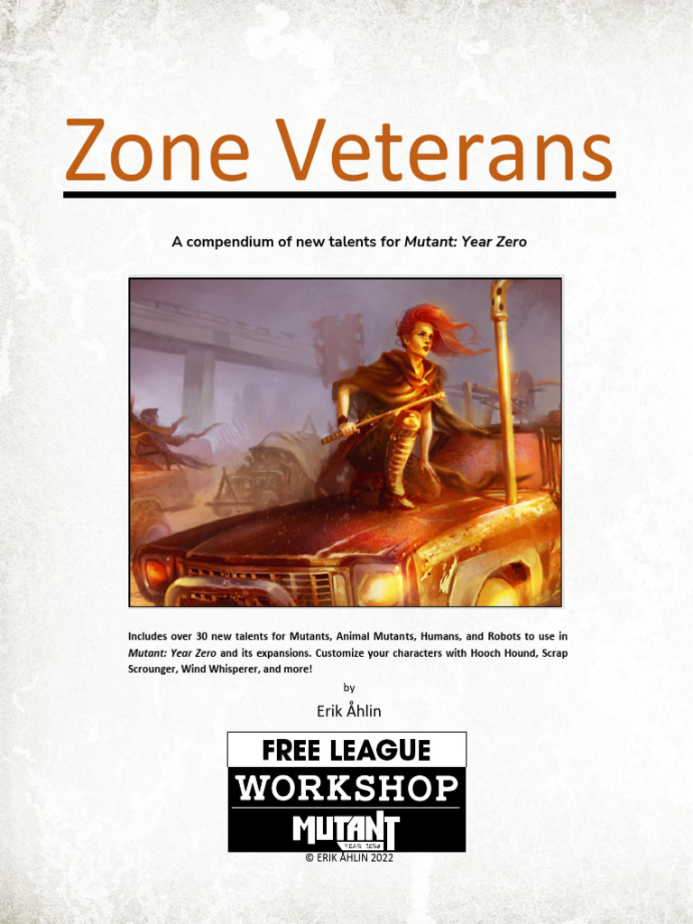 Mutant Year Zero - Zone Veterans | PDF