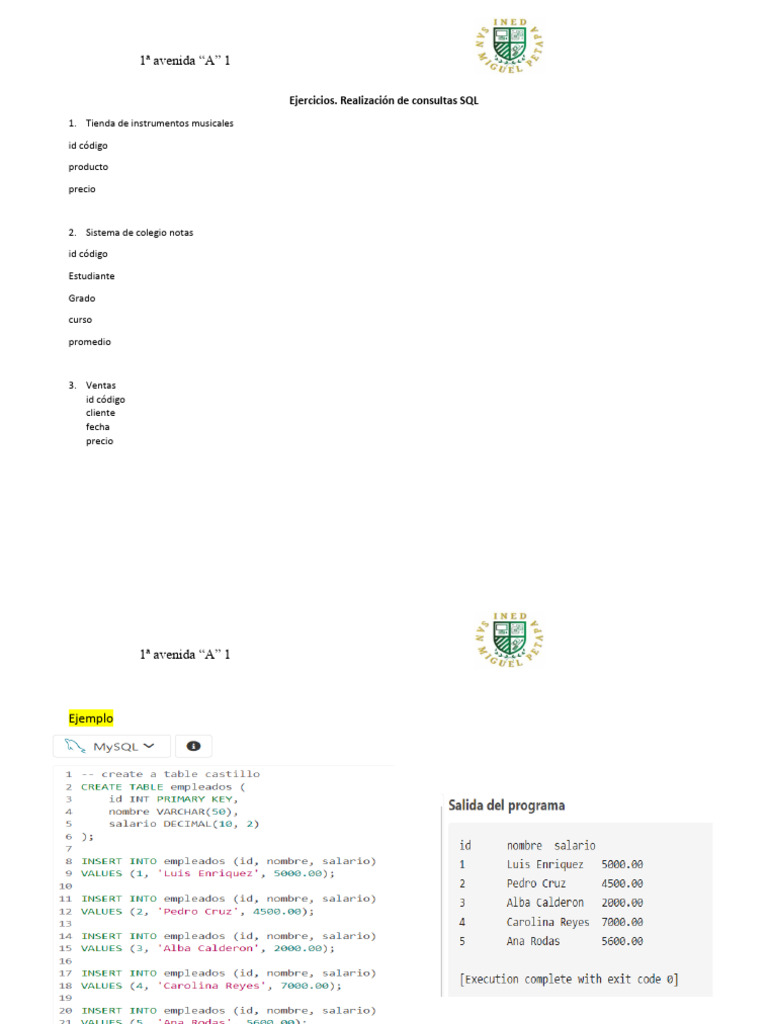 Realización de Consultas SQL | PDF