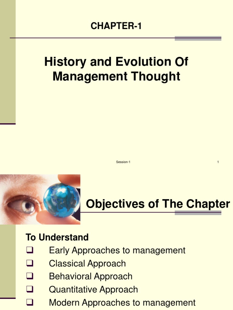 History of Management Thought Evolution | PDF | Motivation | Motivational
