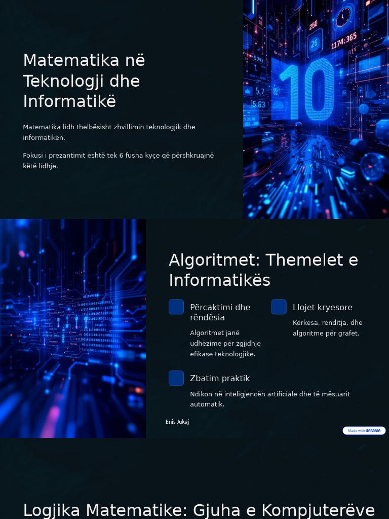 Matematika Ne Teknologji Dhe Informatike | PDF