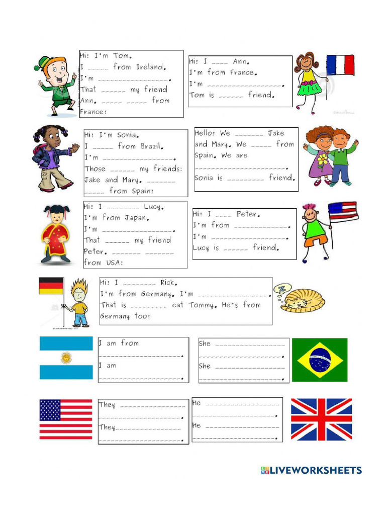 Verb To Be-Countries and Nationalities | PDF