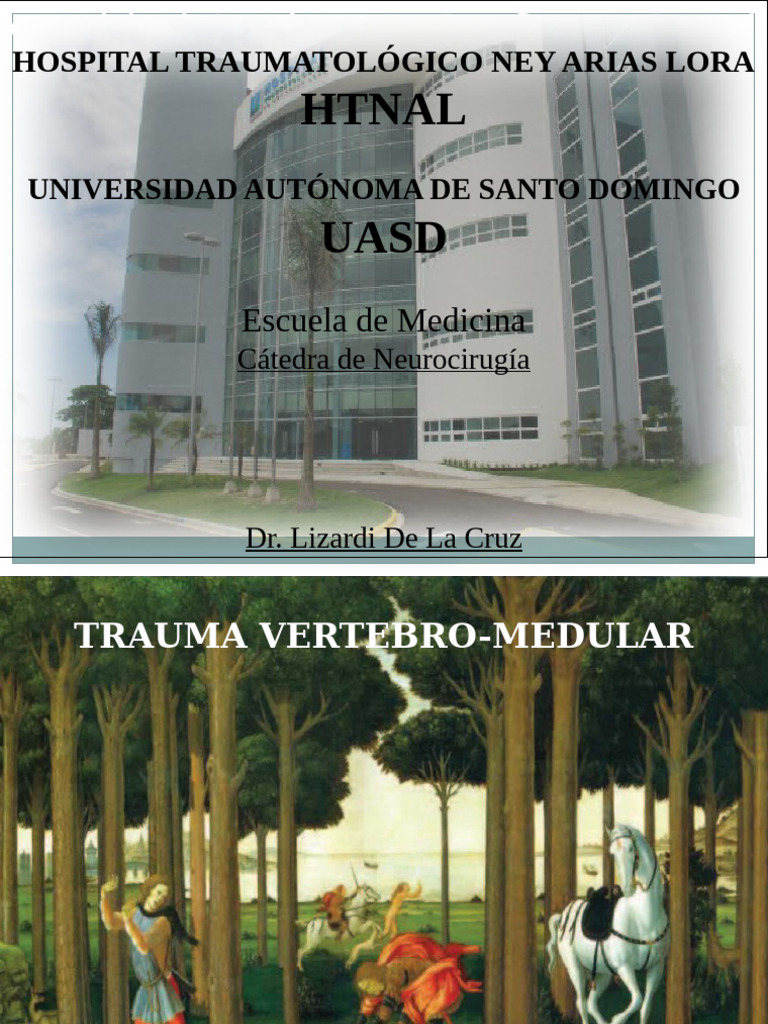 4b - Trauma Vertebromedular | PDF | Cuidado de la salud | Enfermedades y trastornos humanos