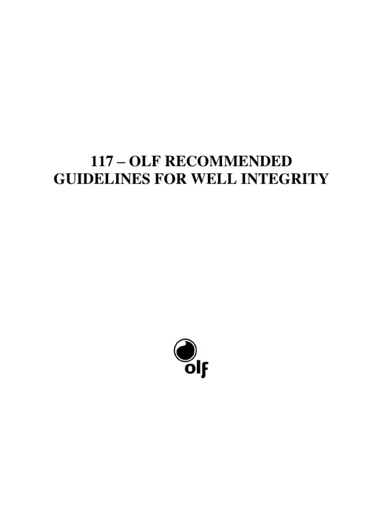 117 OLF Recommended Guidelines Well Integrity Rev4, 06.06. 11 | PDF ...