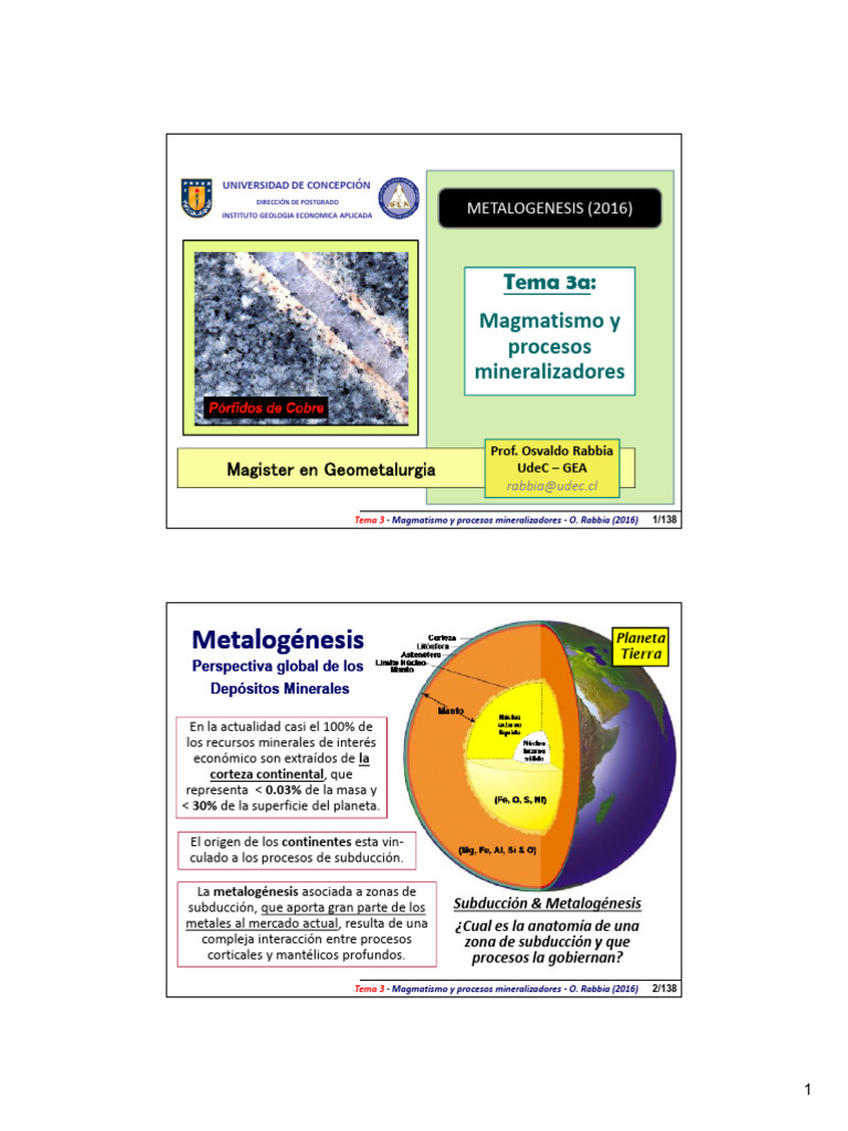 Tema 3a. Magamtismo y Procesos Mineralizadores | PDF | Magma | Corteza (Geología)