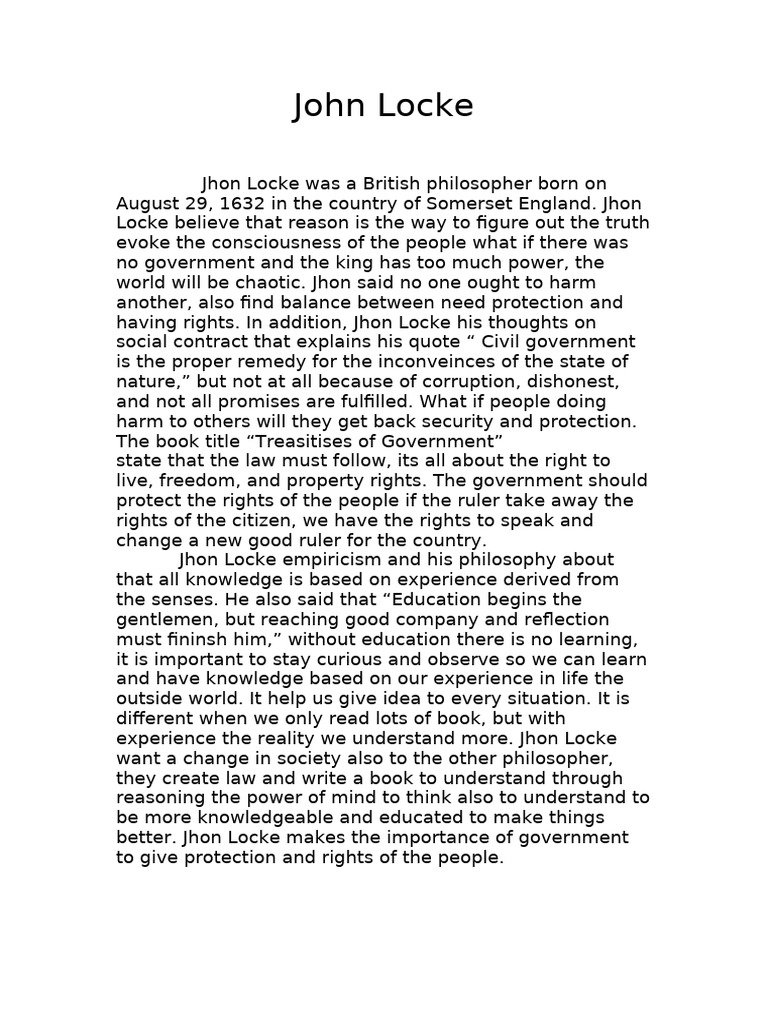John Locke | PDF