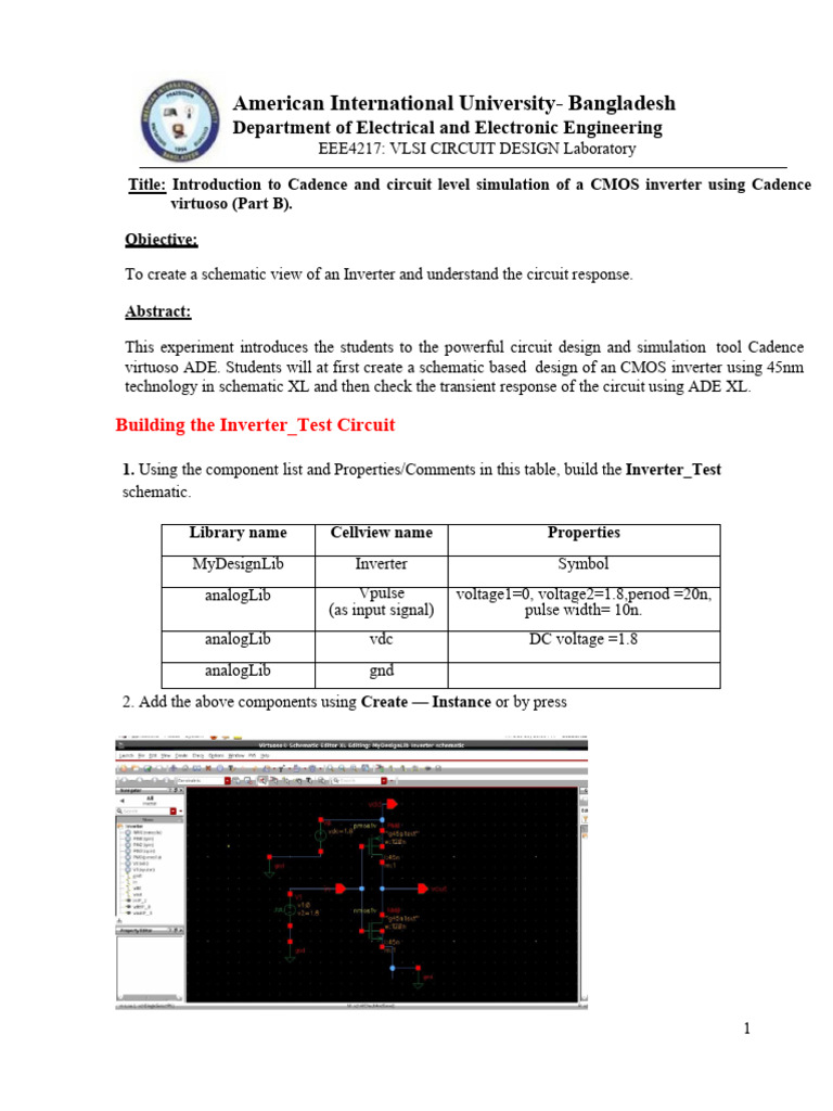VLSI - Lab - 3 (Inverter Schematic DC Sim) | PDF | Power Inverter ...