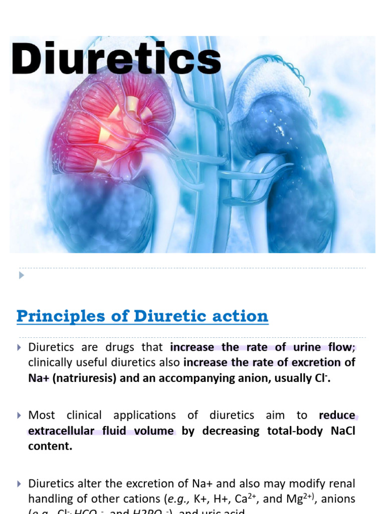 Chapter 1a Diuretics Pharmacology CV | PDF