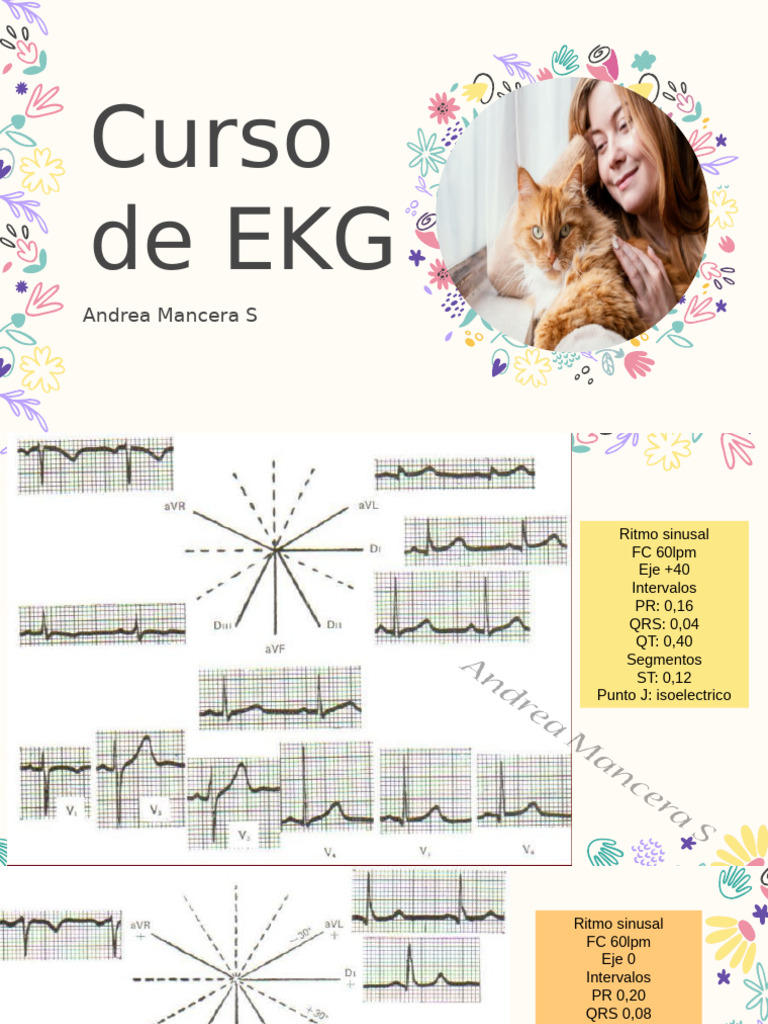 Curso EKG Ejercicios | PDF | Medicina Interna | Electrofisiologia