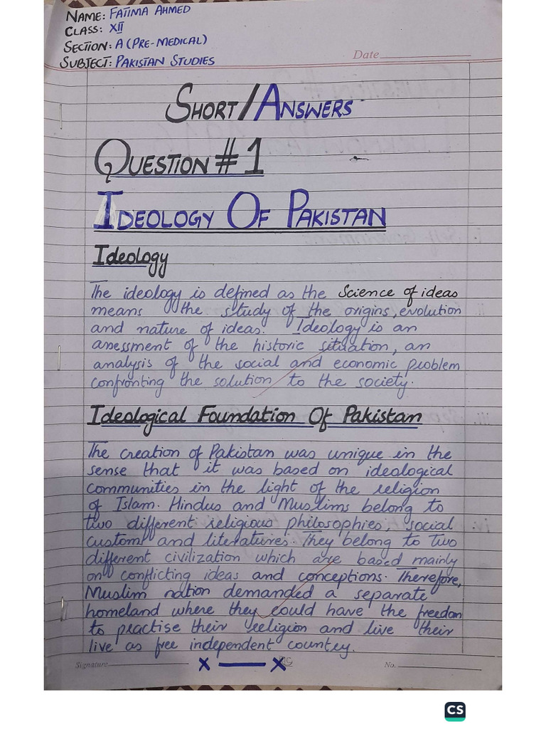 Pakistan Studies IMP SQ | PDF