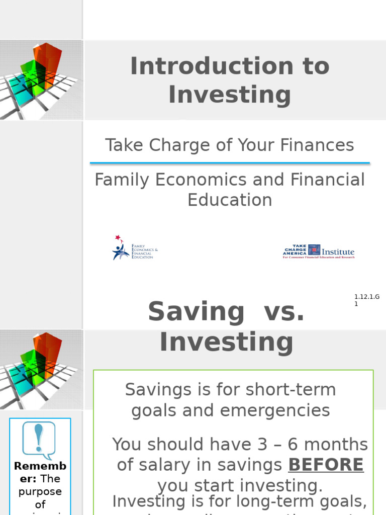 Financial Literacy Unit 5 Notes Introduction To Investing1 | PDF ...