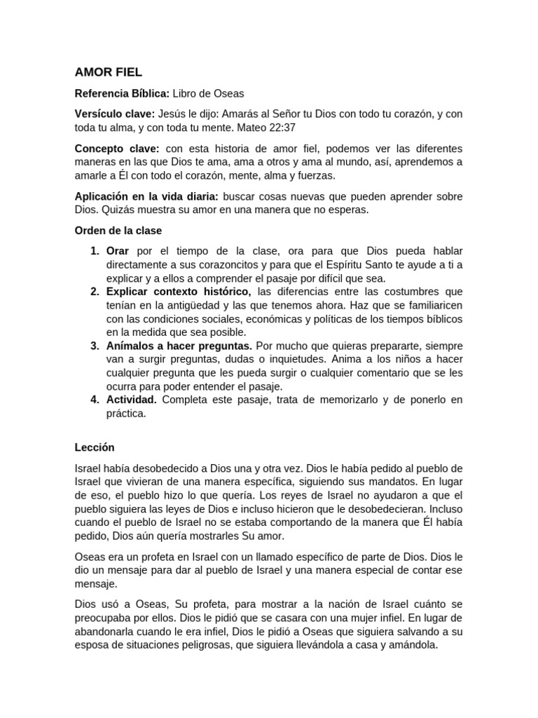 Oseas | PDF | Amor | Oseas
