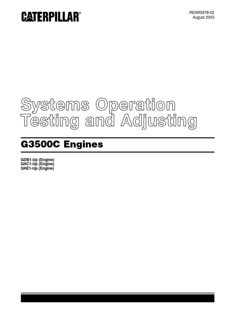 System Operation Testing and Adjusting | PDF | Internal Combustion ...