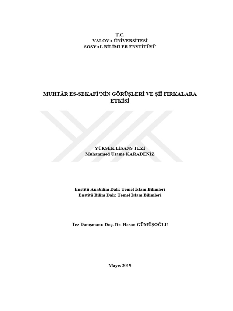 Muhtar Es Sekafinin Gorusleri Ve Sii Fir | PDF