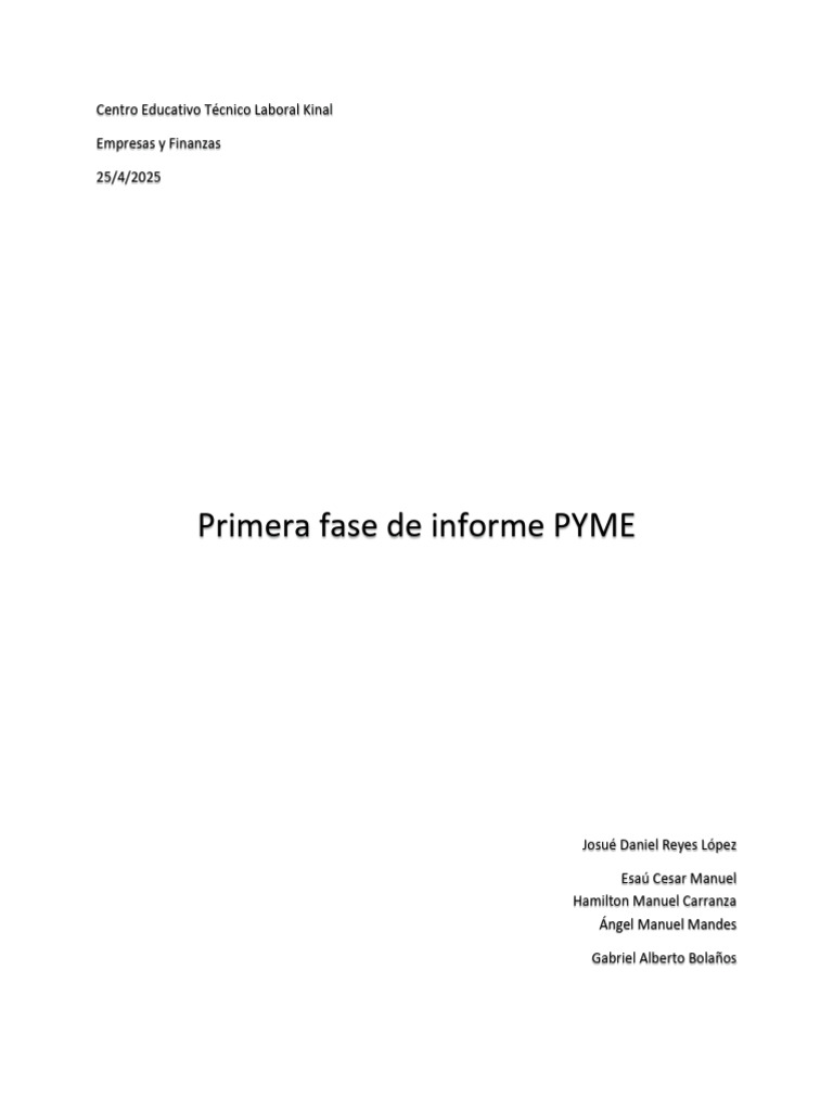 Fase 1 de Proyecto Pyme 2do A | PDF | Energía renovable | Presupuesto