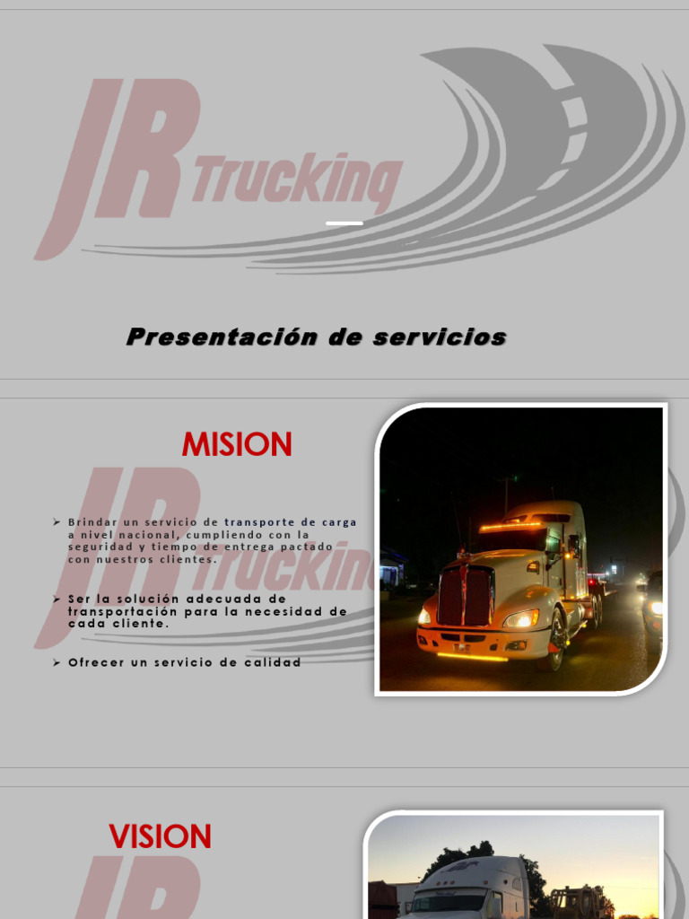 Presentación JR Trucking 2025 M | PDF