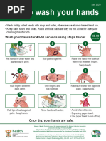 Hand Washing Procedures | PDF | Hand Washing | Hand