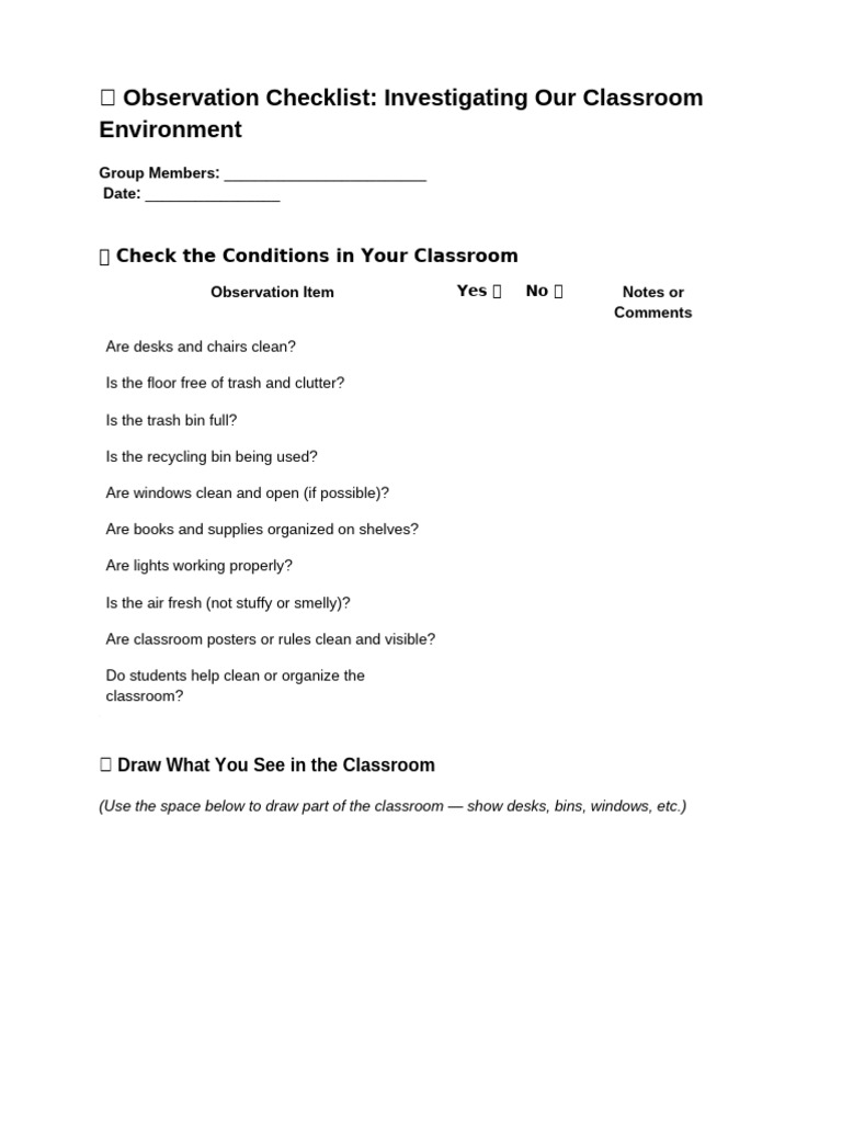 Classroom Environment | PDF