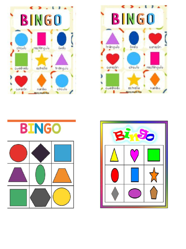 Bingo Figuras Geometricas | PDF