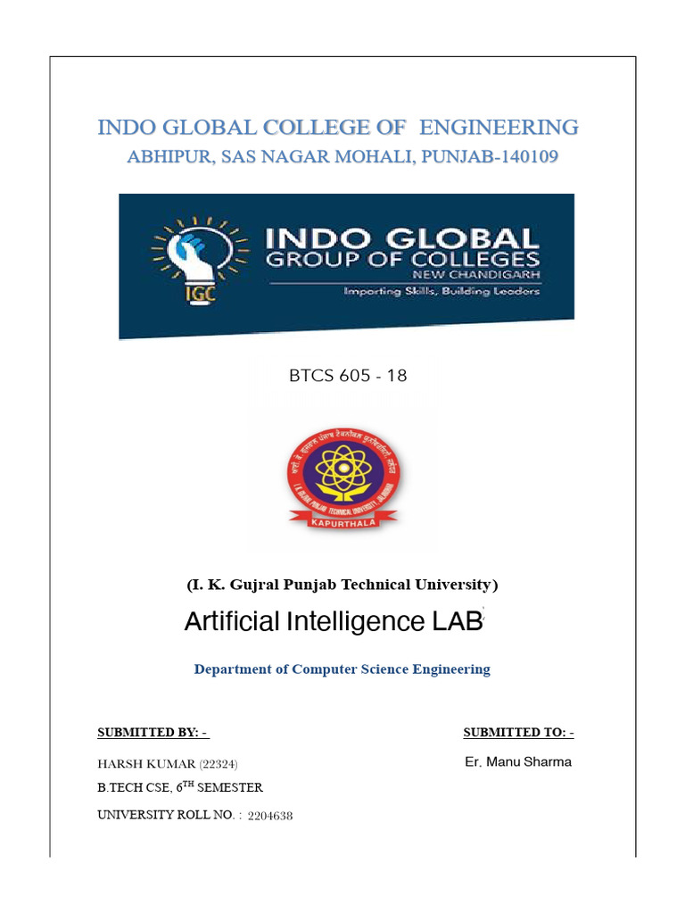 COMPILER DESIGN LAB BTCS604-18 - Extracted | PDF