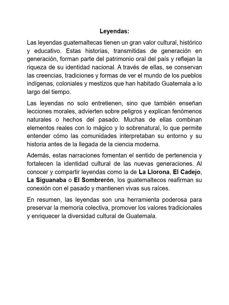 Leyendas | PDF