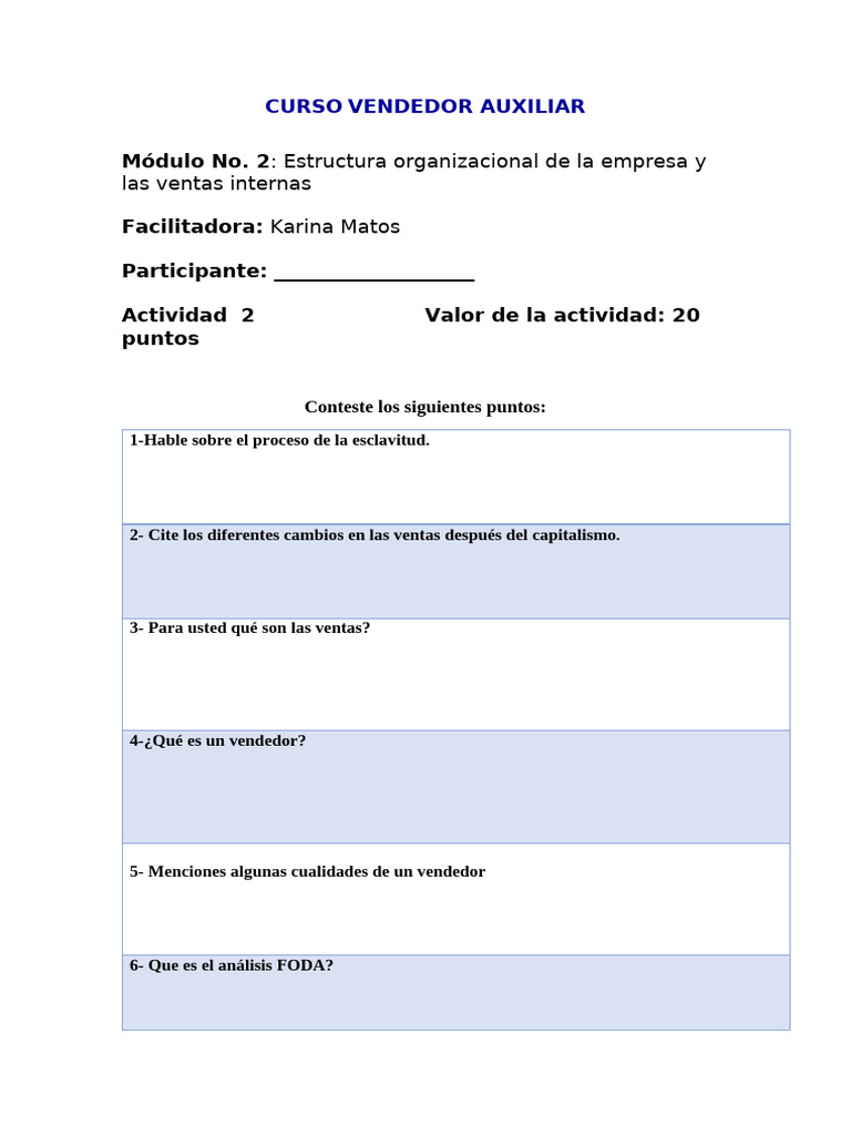 Actividad 2 - Modulo 2 | PDF