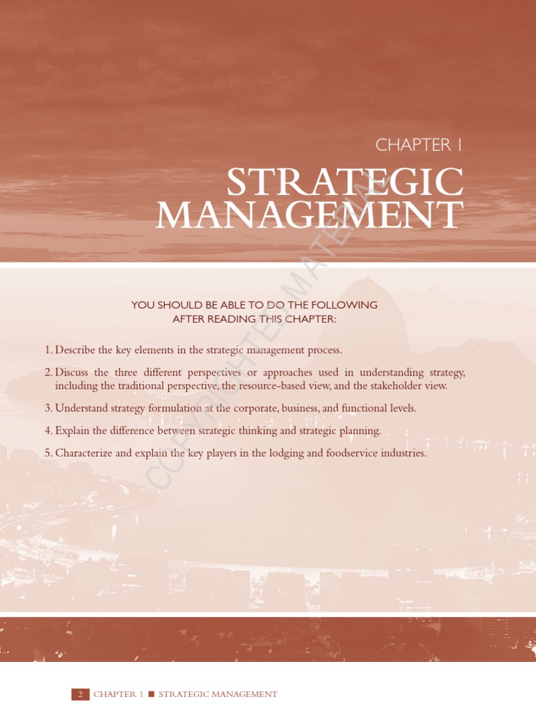 Strategic Management | PDF