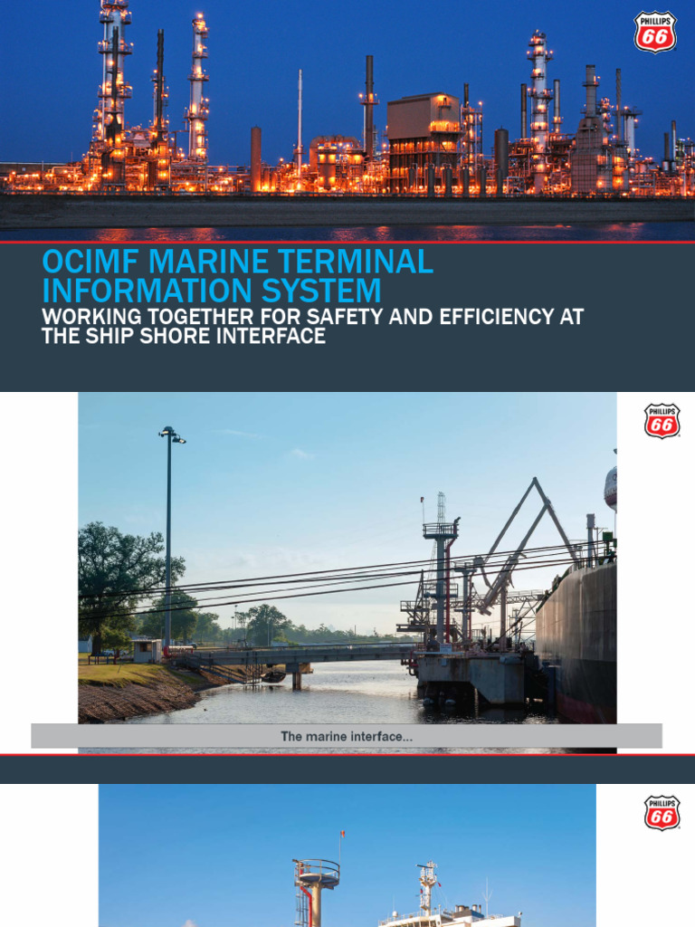 OCIMF Marine Terminal Safety Standards | PDF | Risk Management