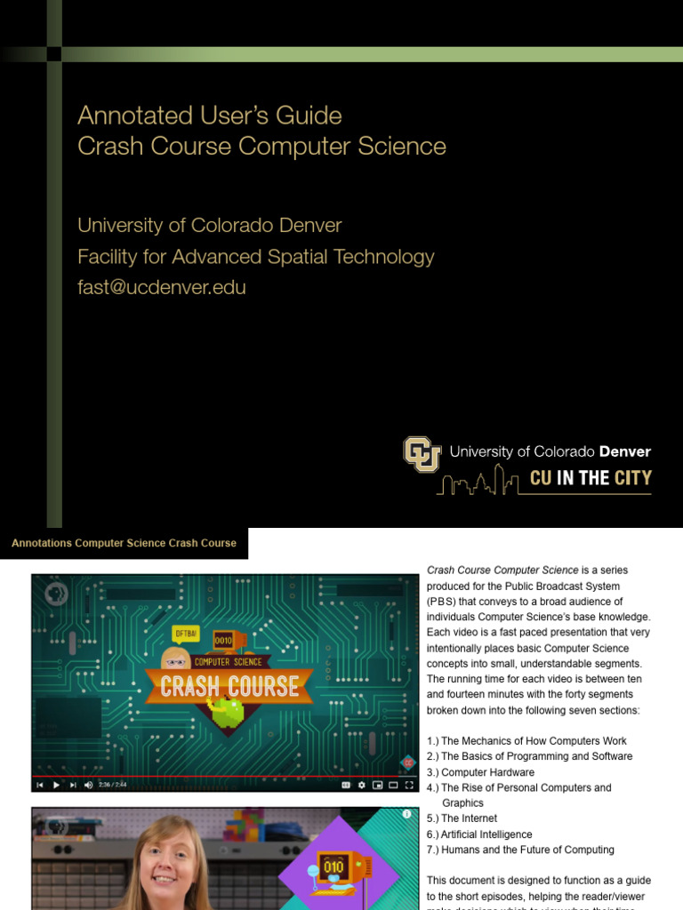 Computer Science Crash Course Annotations 28september2020 Final | PDF | Computer Data Storage ...