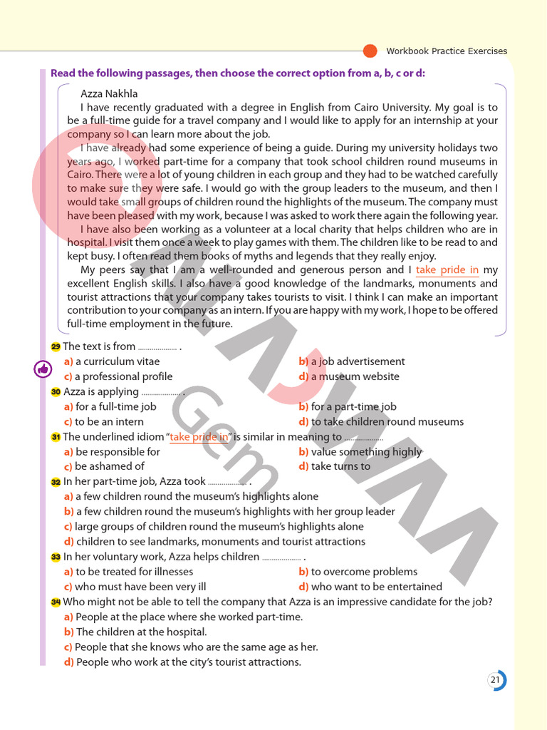 G12 English Booklet - Al - Adwaa - Gem - 21 | PDF