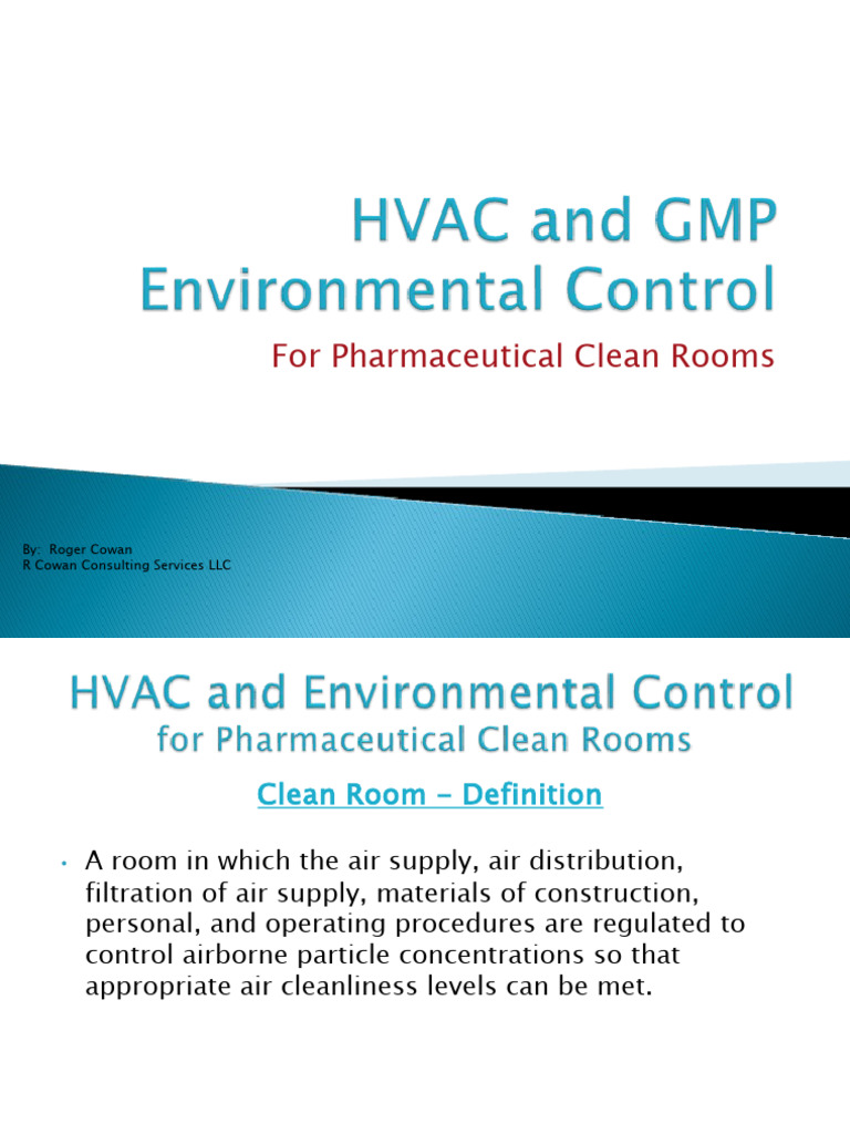 HVAC and GMP Environmental Control 4 | PDF