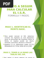 Fórmulas Excel para Calcular ISR Salarios | PDF