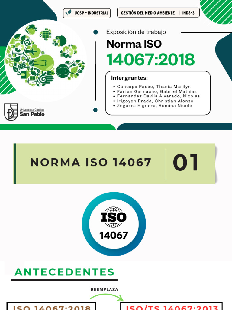 Norma Iso 14067 | PDF | Evaluación del ciclo de vida | Huella de carbono