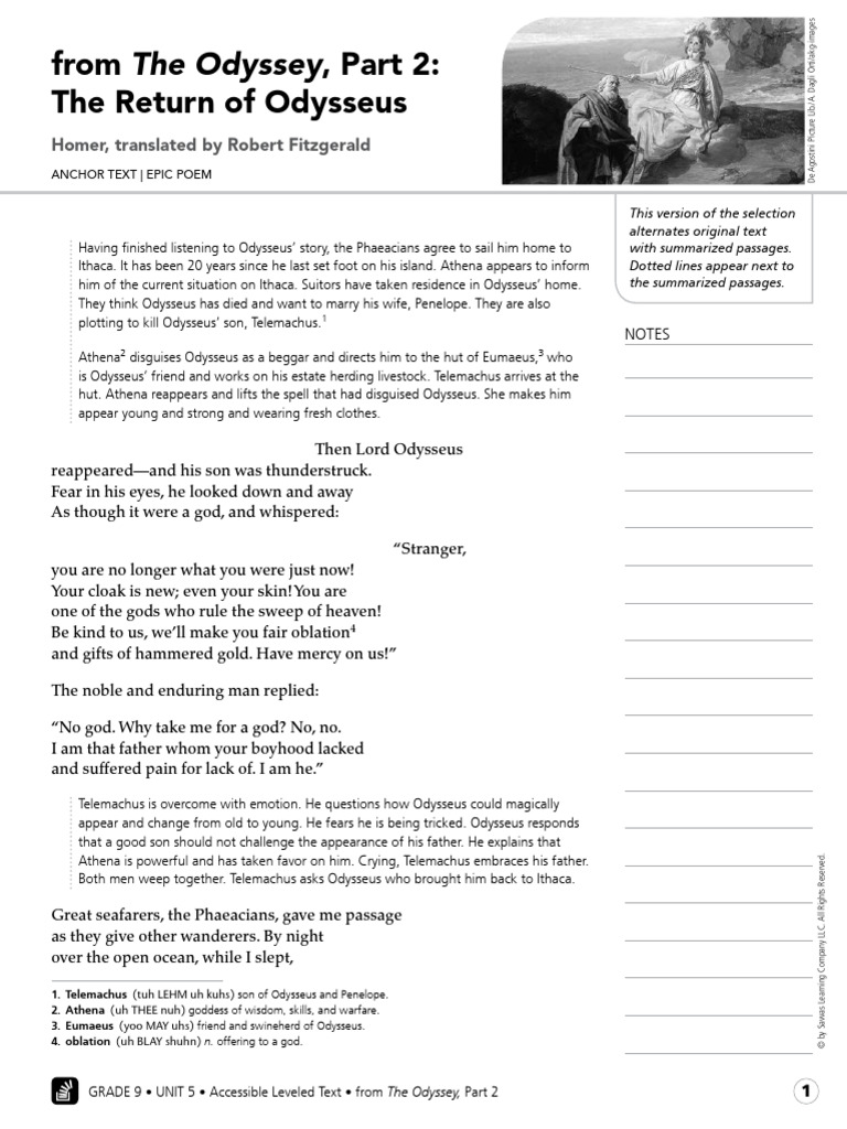 Odyssey Part Two PDF (Accessible Text) | PDF | Odysseus | Penelope