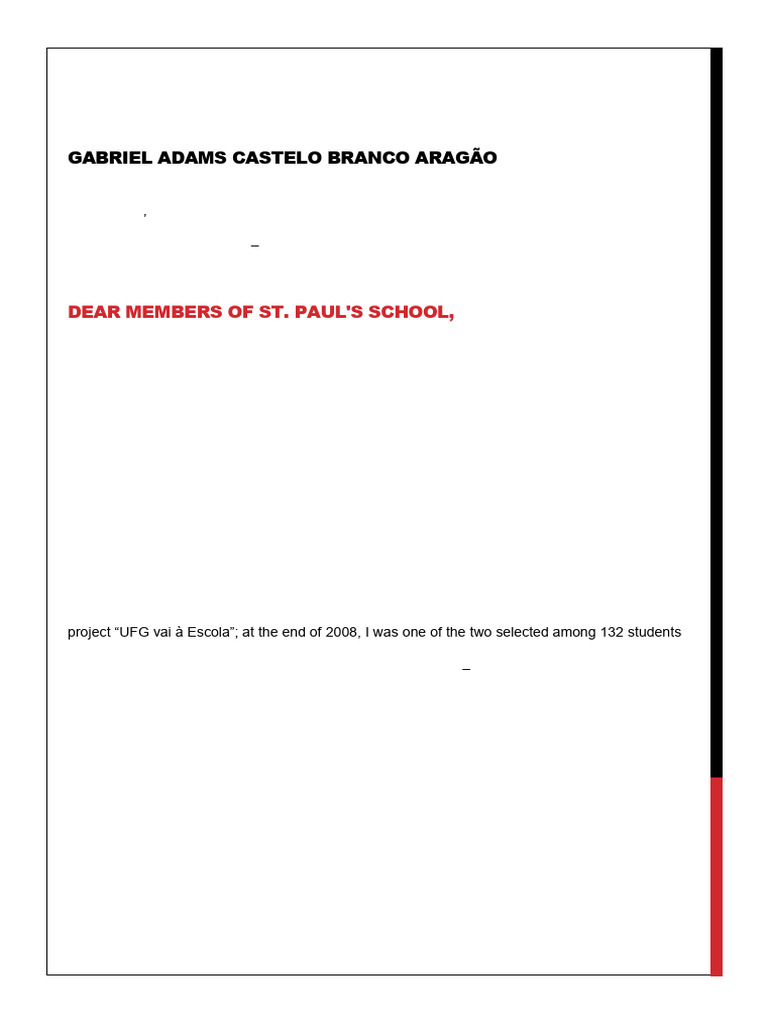 Personal Statement - Gabriel Adams | PDF | Doctor Of Philosophy | Doctorate