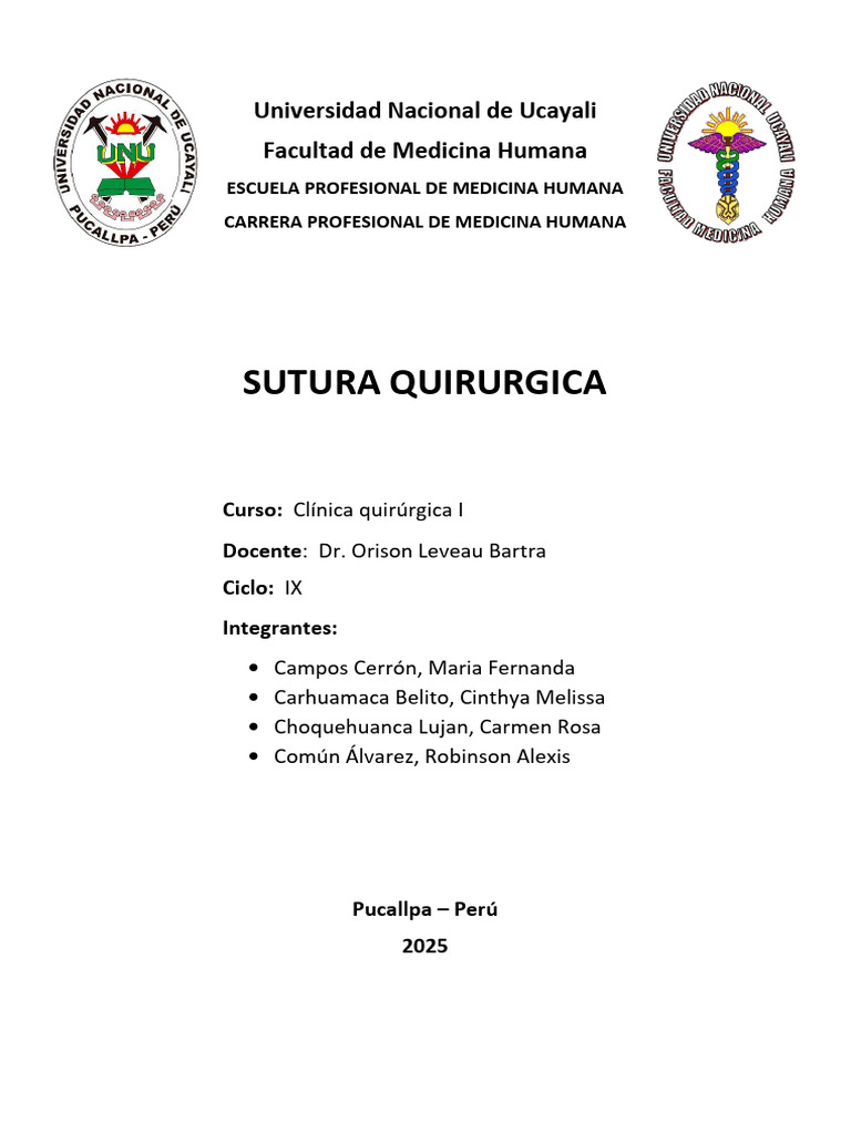 Seminario Sutura Quirurgica Finalll | PDF | Mano | Sutura Quirúrgica