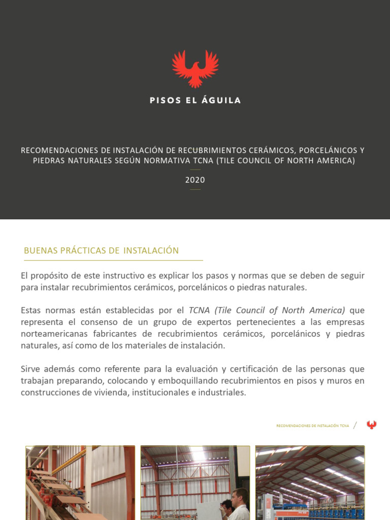 Instalación de Recubrimientos según TCNA | PDF | Revestimiento | Materiales